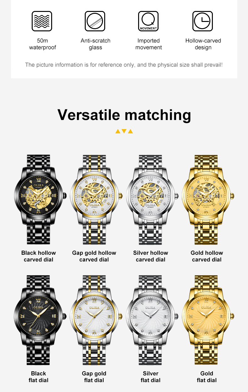 Skeleton Automatic Movement 5ATM waterproof