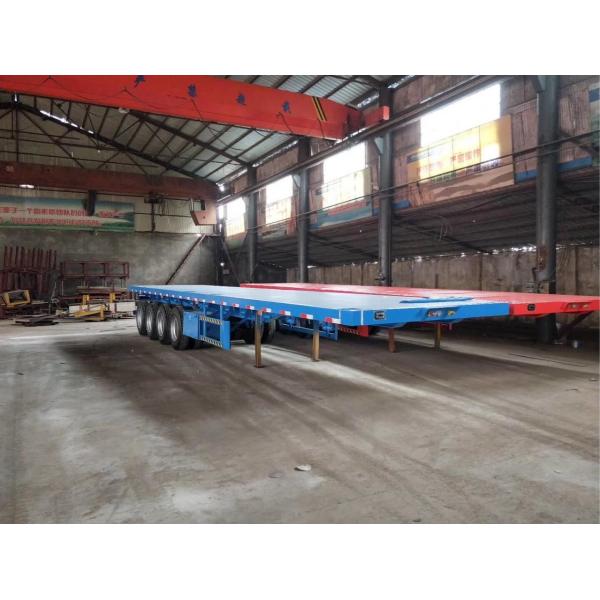 Quality 80 Ton 40ft 45ft Used 4 Axle Flatbed Semi Trailer for sale