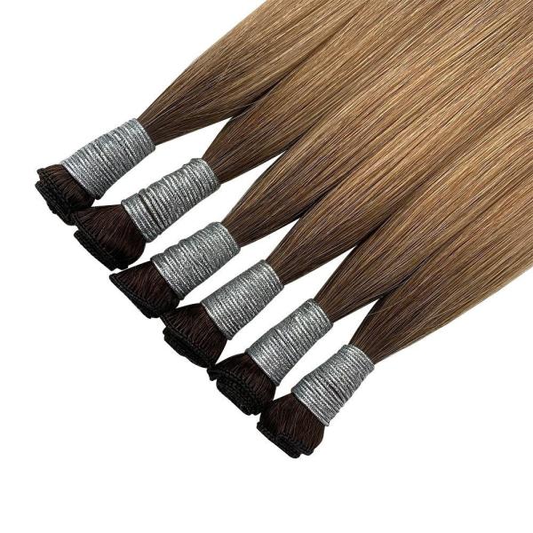 Quality 100g/pack Brazilian Hair Flat Weft Double Drawn Cuticle Intact Human Hair Extensions for sale