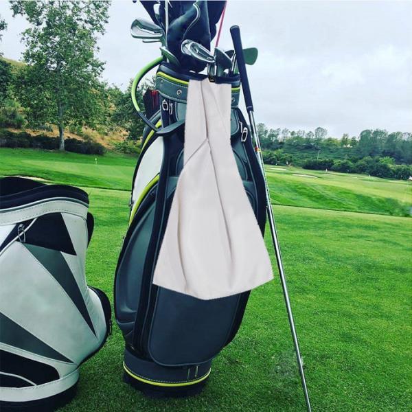 Quality Custom Microfiber Waffle Golf Towel With Magnetic Logo Printed for sale