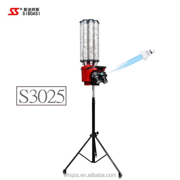 Quality Siboasi S8025 Badminton Shuttlecock Shooting Machine With Remote Control for sale