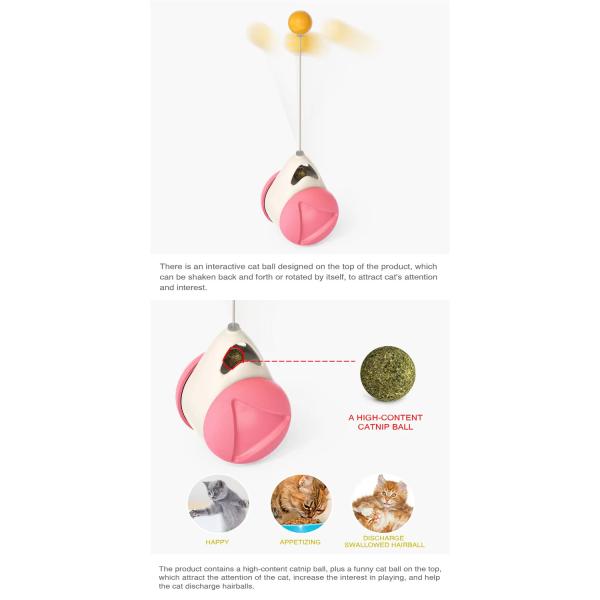 Quality Plastic Pet Training Products Interactive Puzzle Balanced Swing Car Toy for sale