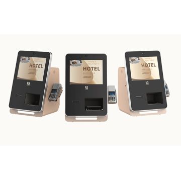 Quality 21.5 Inch Touch Display Hotel Self-service Check In Kiosk With Roomkey Dispenser for sale