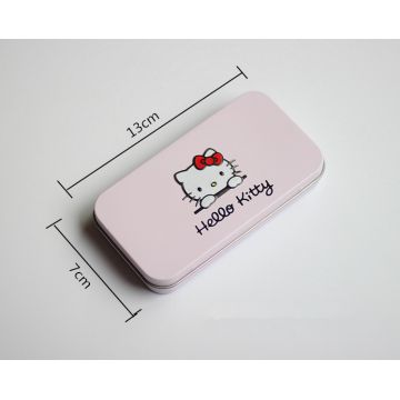 Quality Recycled Materials Rectangular Tin Box Glossy Lamination Rectangular Tin for sale