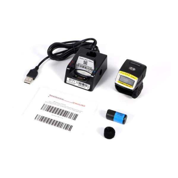 Quality Industrial Wearable Ring Finger Barcode Scanner Bluetooth With COMS Scan for sale
