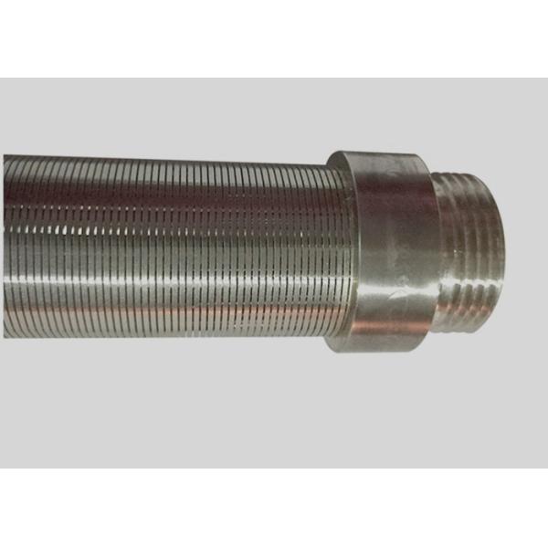 Quality Johnson Wedge Wire Water Well Screen Strainer, Metal Ring Wire Wrapped Base Pipe for sale