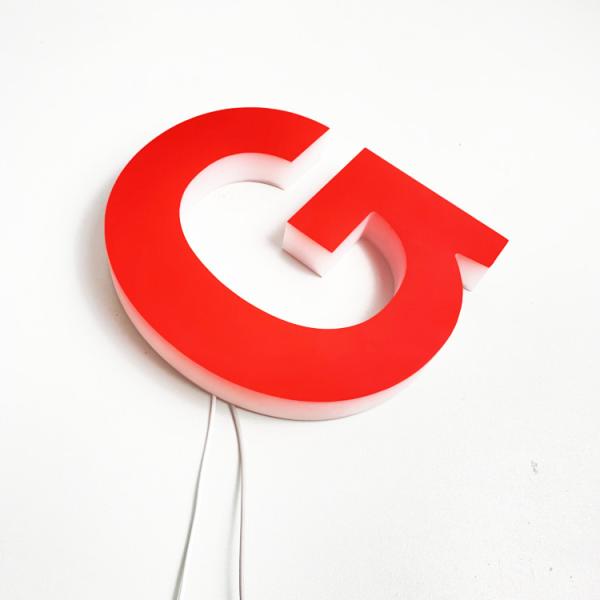 Quality Front Lit 3D Letter Sign Board Full Body Lighting for sale