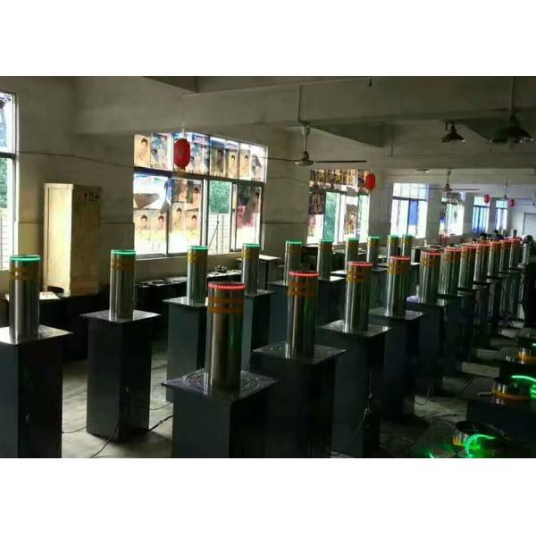 Quality Traffic Safety Automatic Retractable Bollards 304 / 316 SS Bollard With 6mm - for sale