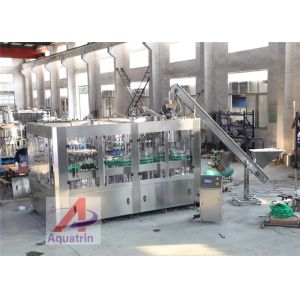 Quality Beer 6000BPH Bottle Filling Capping And Labeling Machine Accuracy 99.9% for sale