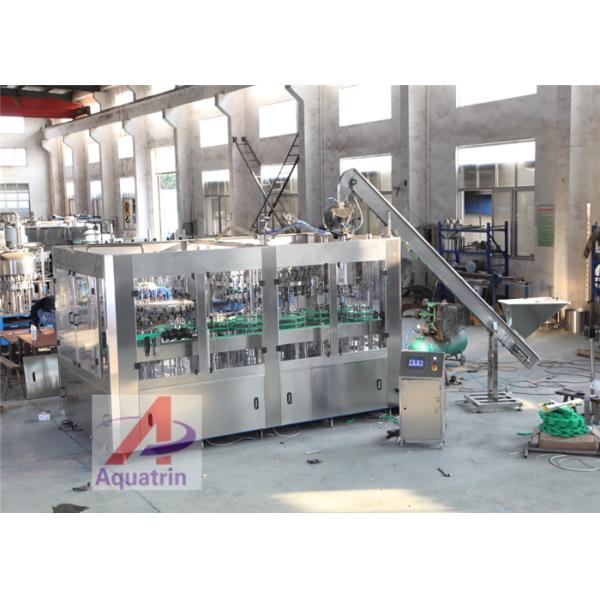 Quality Beer 6000BPH Bottle Filling Capping And Labeling Machine Accuracy 99.9% for sale
