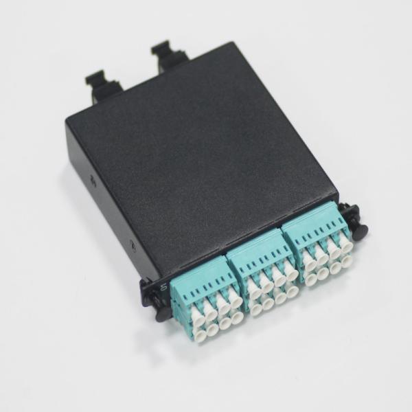 Quality 24F MPO To LC Fiber Optic MPO MTP Cable OM4 Cassette Module For Data Center for sale