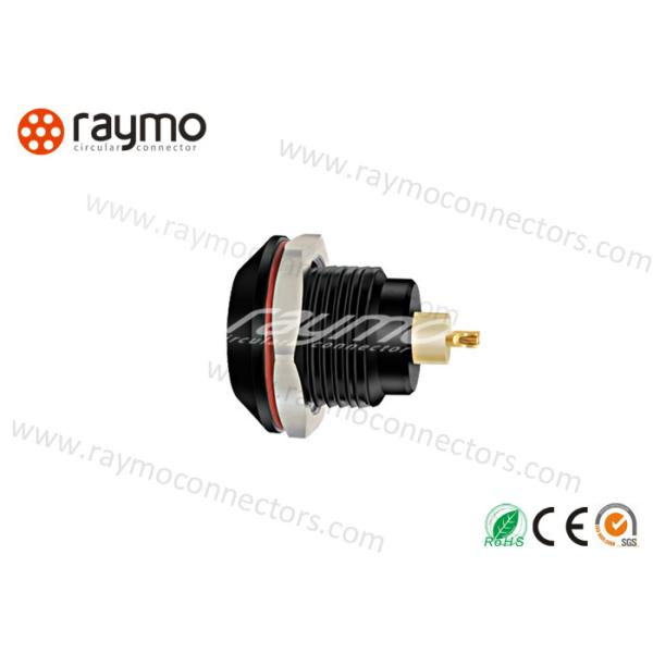 Quality Waterproof IP68 Plastic Push Pull Connectors Black chrome plated for sale
