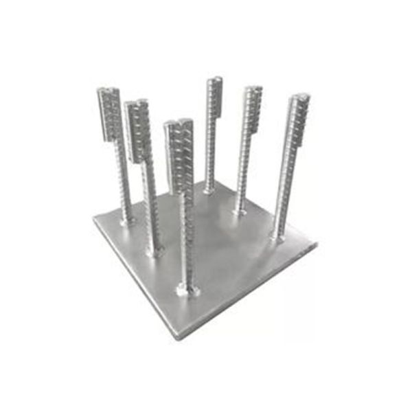 Quality Anodized Rectangular Aluminium Embed Plate With Headed Studs for sale