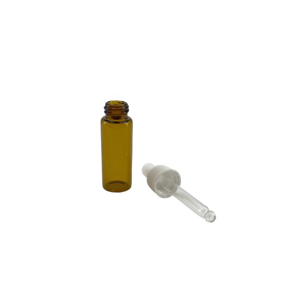 Quality Mini Amber Glass Dropper Bottles 1ml 2ml 3ml 5ml Essential Oil Sample Bottle for sale
