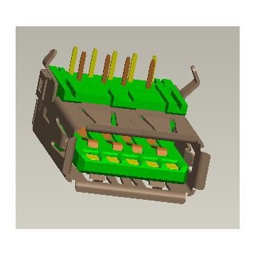 Quality 1.0Amp Input Output Connectors Usb 3 Connector Right Angle 90° Dip Type for sale