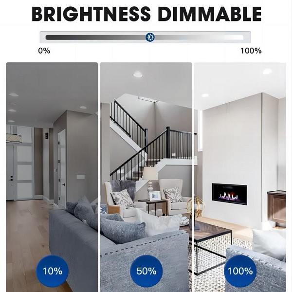 Quality Flicker Free LED Ceiling Flush Recessed Ceiling Lights 3000k 650lm For Bedroom for sale