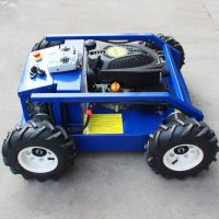 Quality China Supply Rubber Crawler Robot Gasoline Self Propelled Garden Remote Control for sale