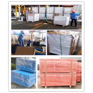 Quality Industrial Push Back Rack Galvanised , Pallet Racking Single Pallet Per Level for sale