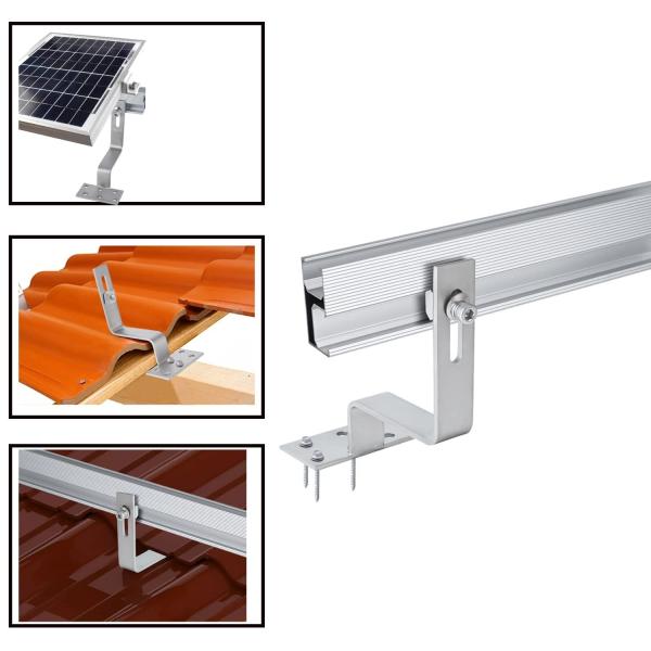 Quality Snow Load 1.4kn/m2 Carbon Steel Solar Panels Mounting Brackets for Quick for sale
