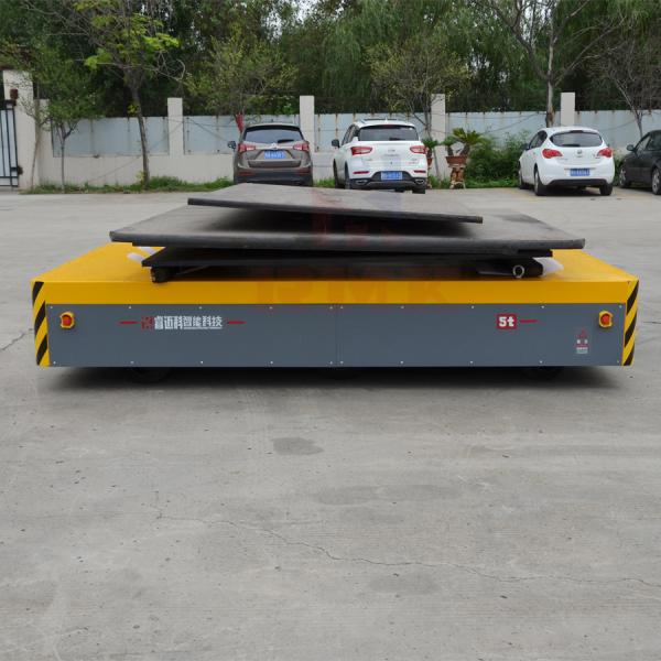 Quality DC Motor Battery Transfer Trolley 5 Tons Heavy Load Stepless Speed Adjusting for sale