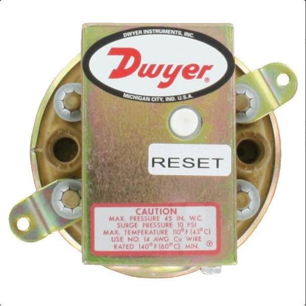 Quality 480V Micro Differential Pressure Switch Dwyer 1910-00 1910-0 1910-1 110 Psi for sale