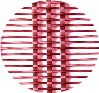 Decorative wire mesh sample 2 showing installation