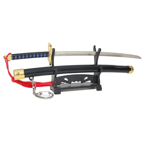 Quality Tokitou Muichirou Demon Slayer Keychain Swords Black Automatic Moving for sale
