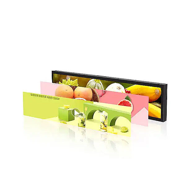 Quality Ultra Wide Stretched Bar LCD Monitor For Supermarket Book Store Shelf Edge for sale