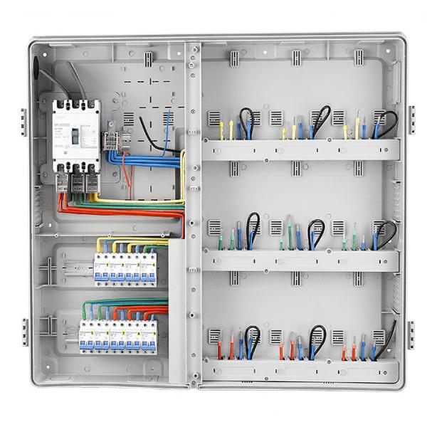 Quality 9 gang kwh meter box Plastic transparent cover kwh meter box din rail panel box /  board for sale