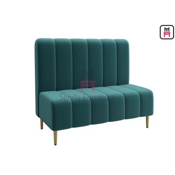 Quality Wood frame Green Velvet 0.7cbm Upholstered Booth Seating for sale
