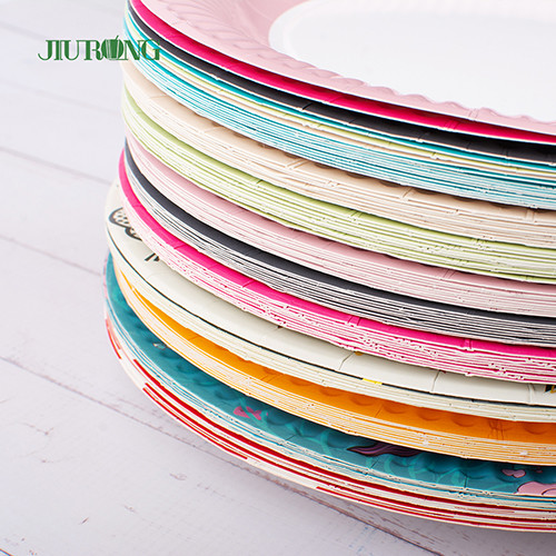 Quality Customised Disposable Biodegradable Paper Plates Eco Friendly 10inch 33cm dia for sale