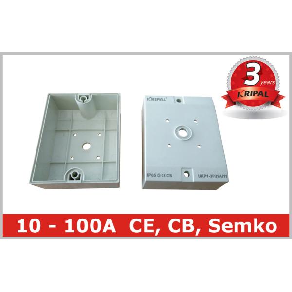 Quality IP65 32A Three Pole Isolator Switch / Industrial Rotary On Off Switch for sale