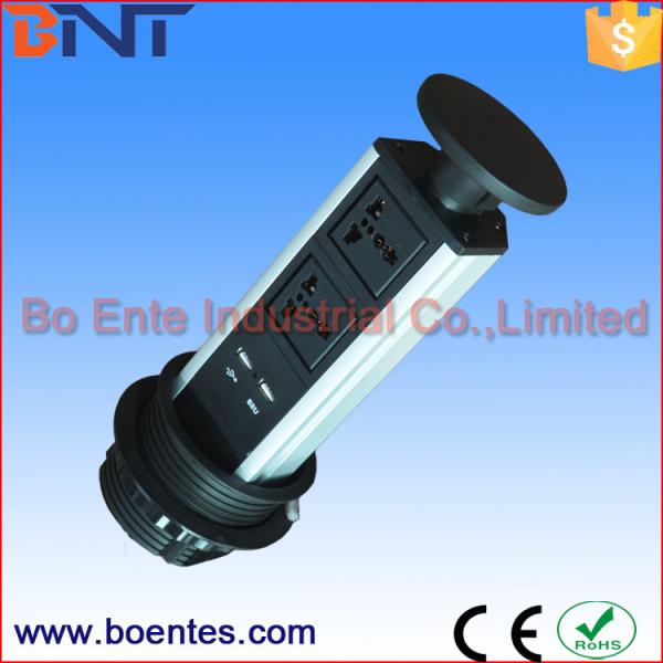 Quality Pull Up Kitchen Worktop Pop Up Socket With USB Charger 33*10*10 Cm for sale