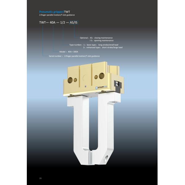 Quality TWT Two Jaw Parallel Pneumatic Gripper Pneumatic Parallel Jaw Gripper Customizab for sale