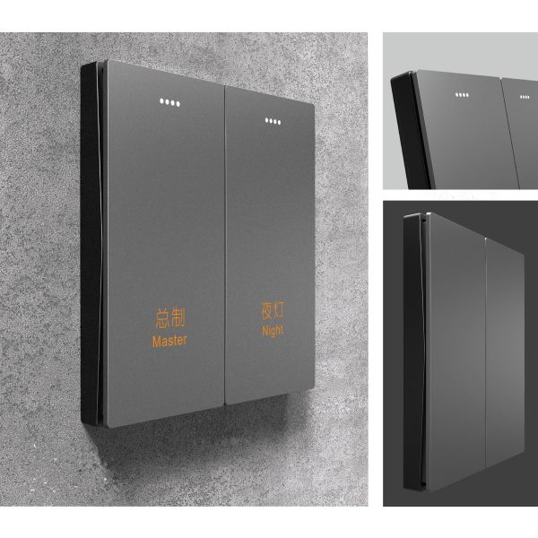 Quality Plastic Panel Zigbee Smart Light Switch , 240V zigbee wireless wall switch for sale