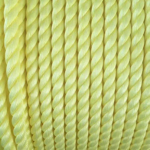 Quality Twisted PE Rope 100% Virgin Material PE Twisted 3 Strands Rope for sale