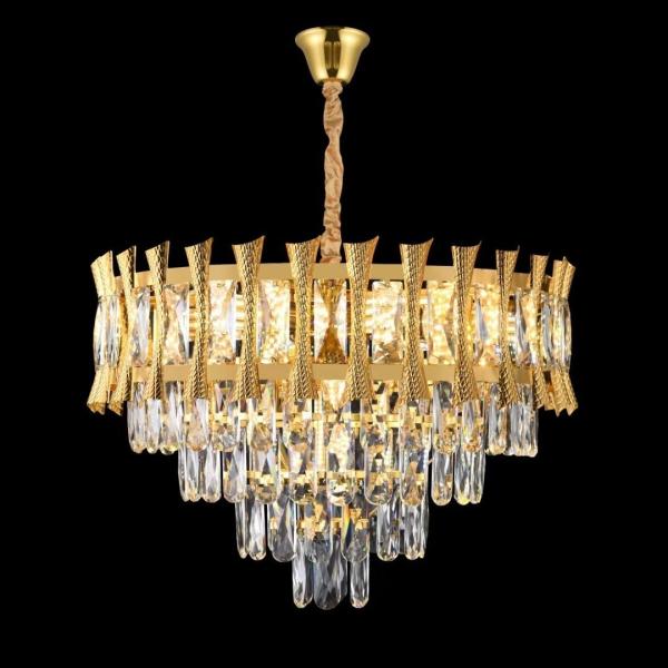 Quality Wholesale Retractable Crystal Chandelier Ceiling Fan With Light And Remote for sale