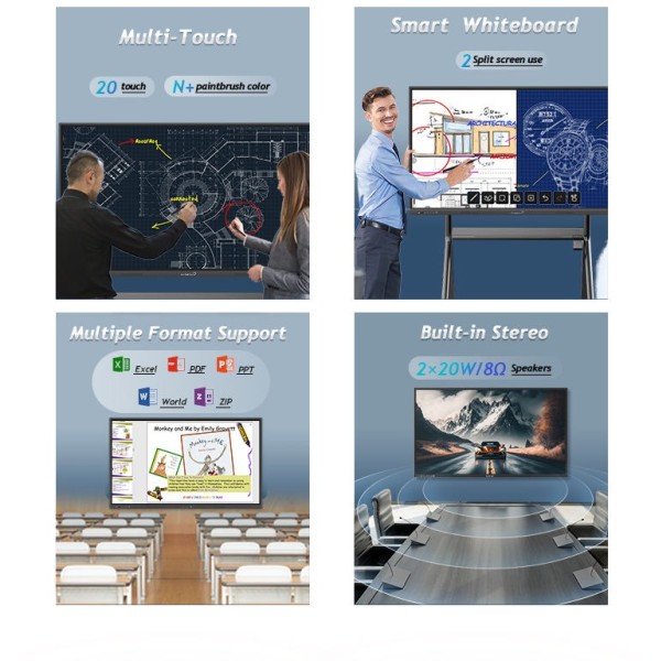 Quality CH 2025 New Release Interactive Flat Panel 4K Touch Screen Smart Board for sale