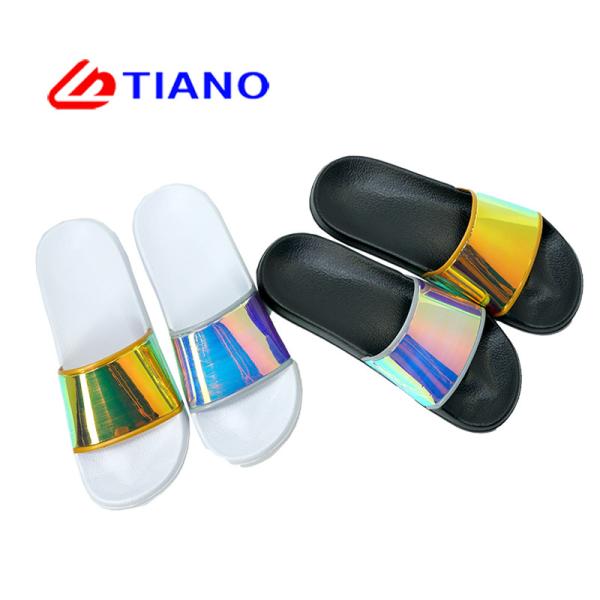 Quality Comfortable Colorful Magic Mirror EVA Beach Slipper for sale