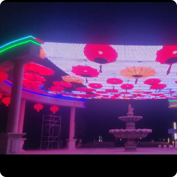 Quality Commercial Buildings Transparent LED Mesh Screen Ip67 Foldable Display for sale