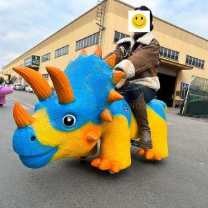 Quality Shopping Mall Animatronic Dinosaur Electric Scooter Ride for Kids for sale