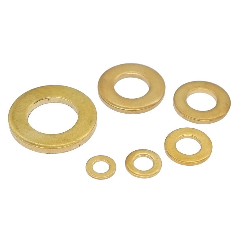 DIN 125 Plain Round Brass Material Flat Washer Screw Bolt Electrical Connections Fasteners