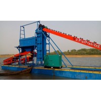 Quality Wheel Bucket 80M3/Hour Gold Mining Dredger Machine 12M for sale