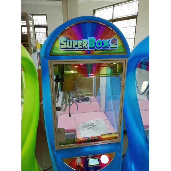 Quality Super box 2 toy claw machine catch dolls claw machine plush toy claw crane for sale