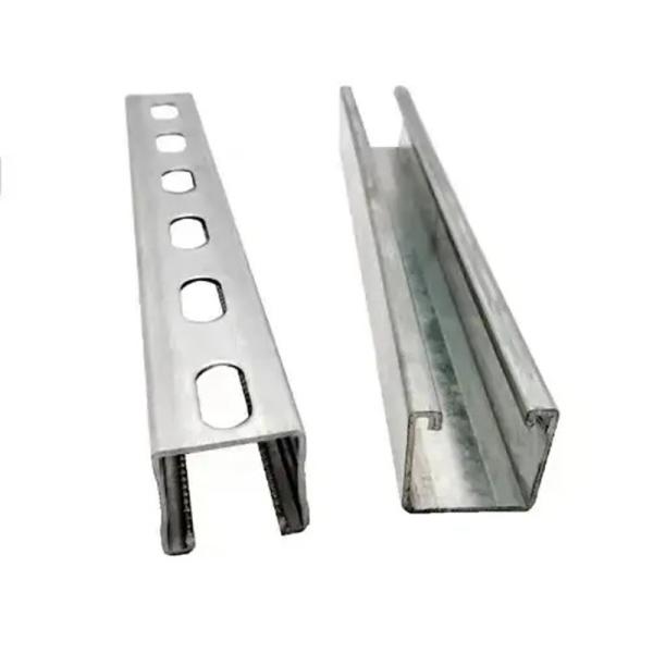 Quality Various Grade Galvanized Standard Slotted C Channel Steel For Construction for sale