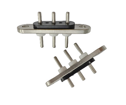 Quality -70℃~ 300℃ 10A - 30A Electroless Nickel Hermetic Compressor Terminals with Bolts for sale