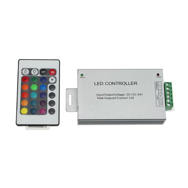 Quality Aluminum Case 24 Key IR Remote Controller 3CH Common Anode Mode for sale