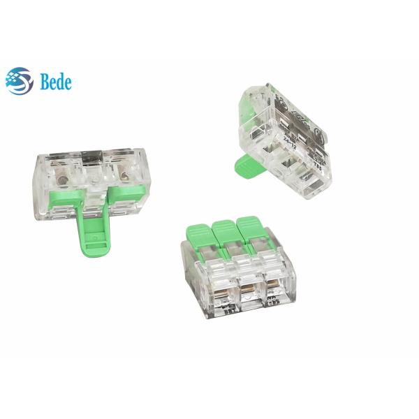 Quality Lever Wire Splicing Connector Quick Terminal Blocks 3 ways 450V 32A OJ263 for sale