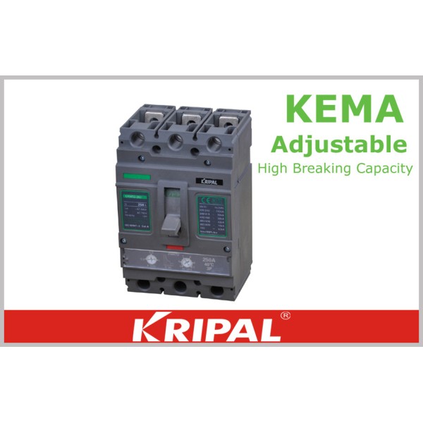 Quality Compact Electronic Trip Molded Case Circuit Breaker 250A , High breaking capacity for sale
