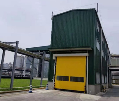 Quality CE Industrial Fast Door High Strength Polyester Fiber PVC Curtain Thickness 0.8mm for sale